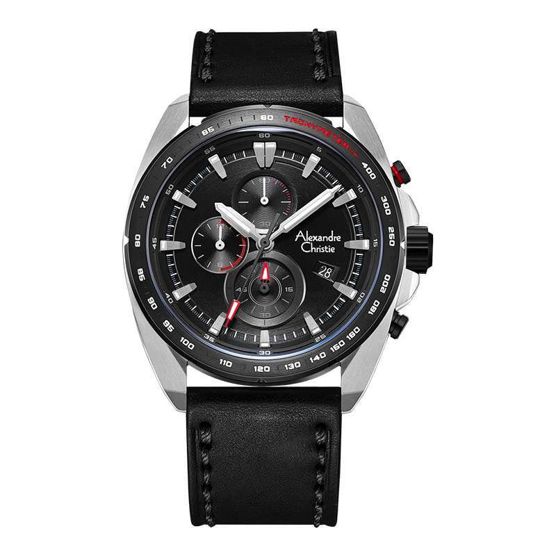 Promo Alexandre Christie Chronograph AC 6652 MC LTBBA Men Black Dial ...