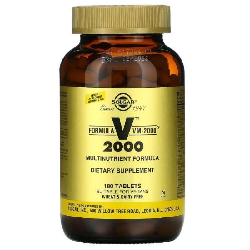 Jual Solgar Formula VM-2000 Multinutrient Formula 180 Tablets di Seller ...