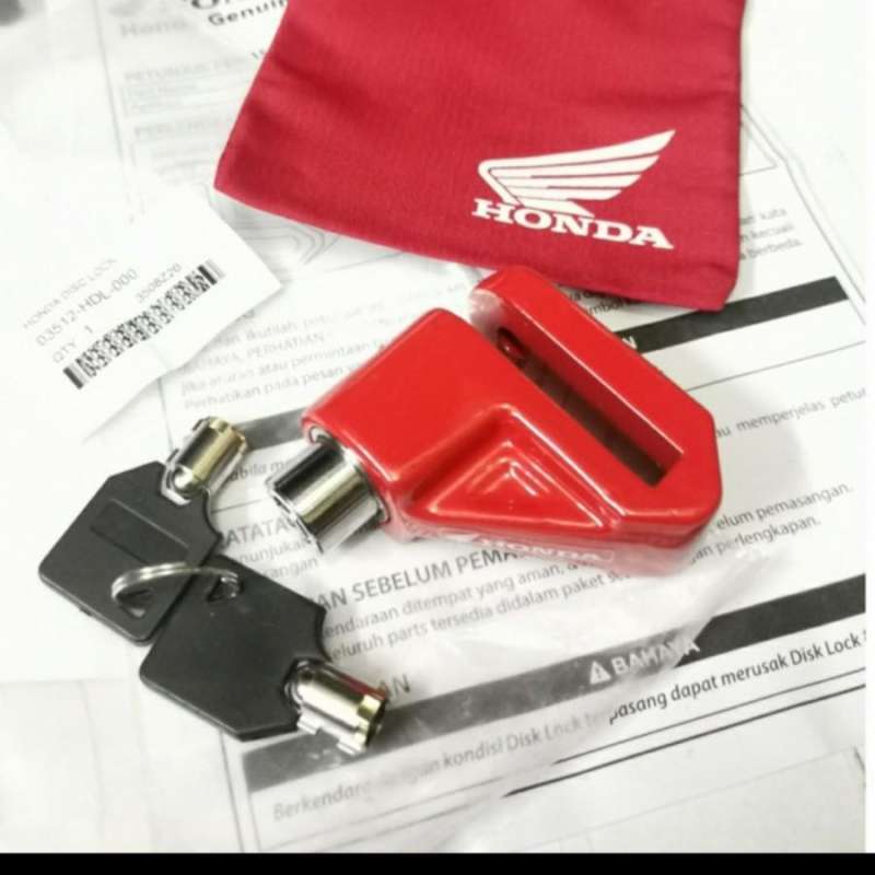 Jual Gembok Cakram Disc Lock Motor Original Honda, Ready Stock Di ...