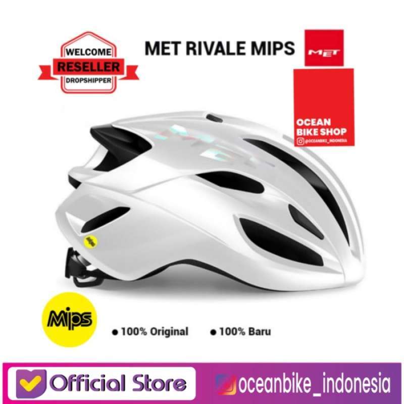 Promo Helm Sepeda Original Met Rivale Mips New Helmet Roadbike Mtb