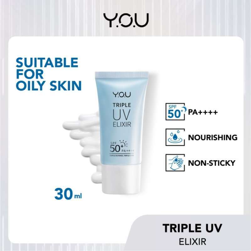 Jual You Sunscreen Triple Uv Elixir Spf 50+ Pa++++ [Uva Uvb Protection ...