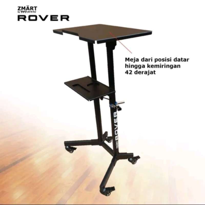 Jual Meja Berdiri Roda Adjustable Standing Desk Kerja Belajar Miring di ...