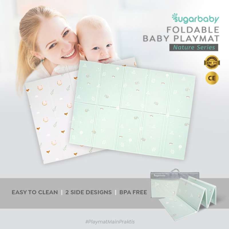 Jual Sugar Baby Foldable Baby Playmat - Playmat Lipat Anak - Matras ...