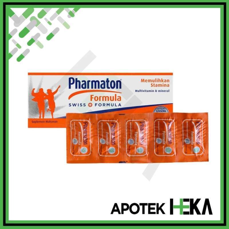 Jual Pharmaton Formula Capsul Box Isi 10x5 Kapsul - Multivitamin ...