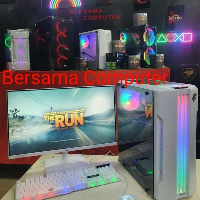 Jual Pc Cpu Gaming Editing Core I Ram Gb Ssd Gb Hdd Tera Led