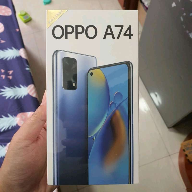Jual OPPO A74 6GB/128GB [5000mAh, 48MP AI Triple Camera, Punch Hole ...