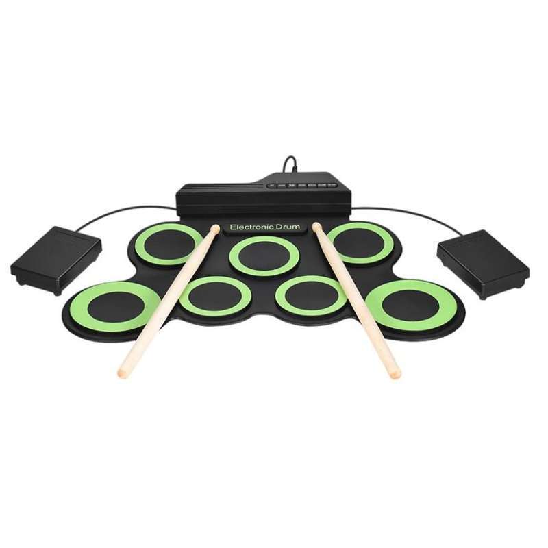 Jual Drum Elektrik stik Electronik Digital Kit 7 Pads Roll Up USB ...