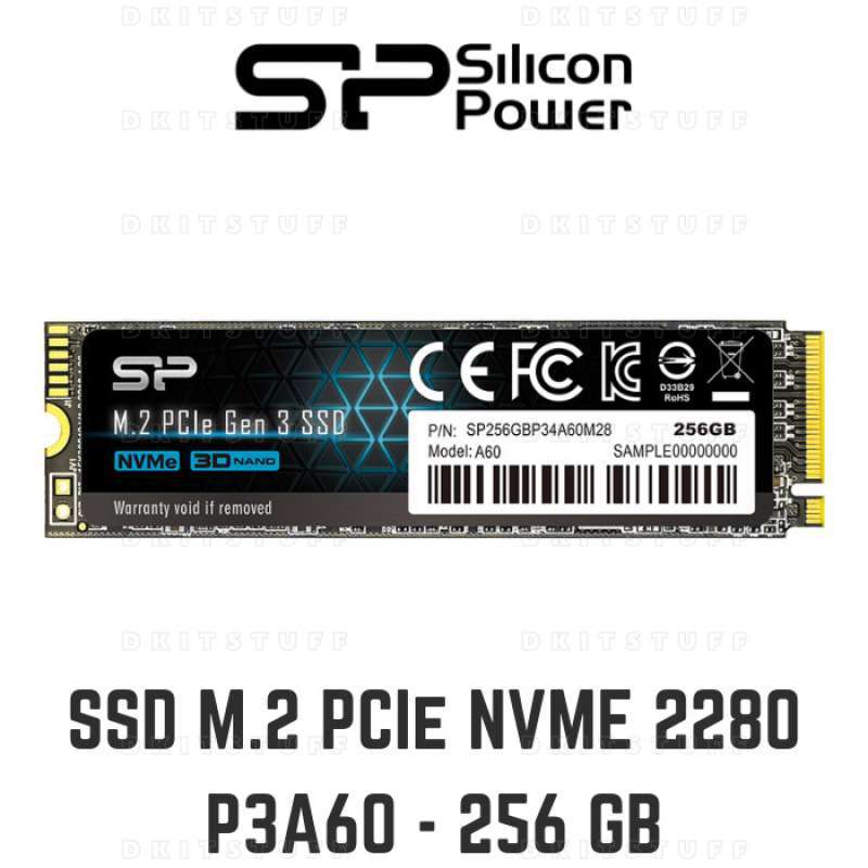 Promo Silicon Power M.2 Pcie Nvme 2280 P3a60 256gb Ssd - Nvme 1.3 + Hmb Diskon 9% Di Seller ...