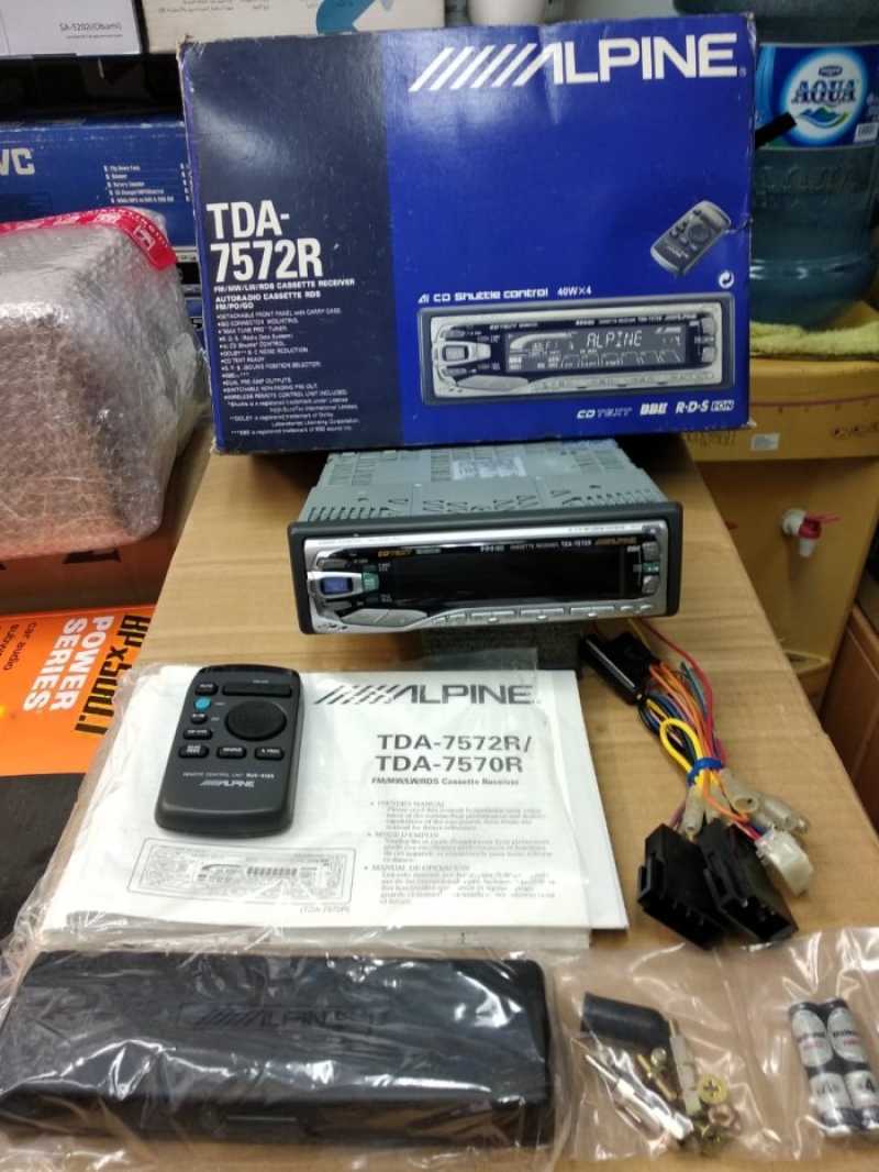 Promo head unit alpine single din cassette tda-7572r ainet Diskon 9% di ...