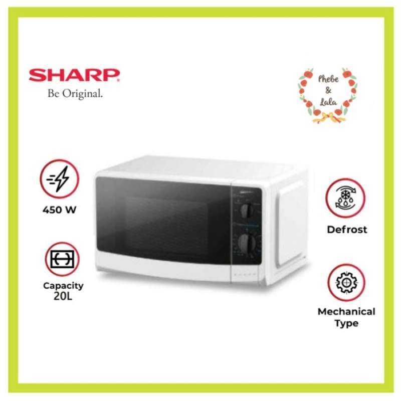 Promo Sharp Microwave Solo R-220MA-WH 20L 20 Liter R220MA WH R220MAWH ...