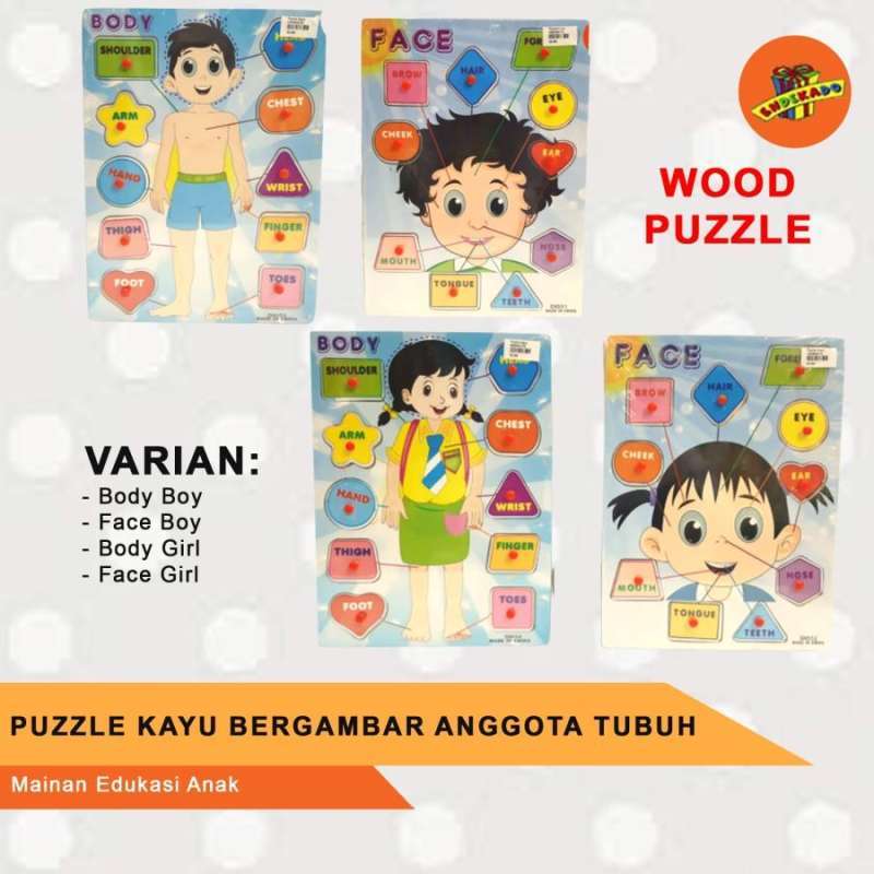 Jual Puzzle Kayu Anggota Tubuh Original Harga Termurah Mei 2024 | Blibli