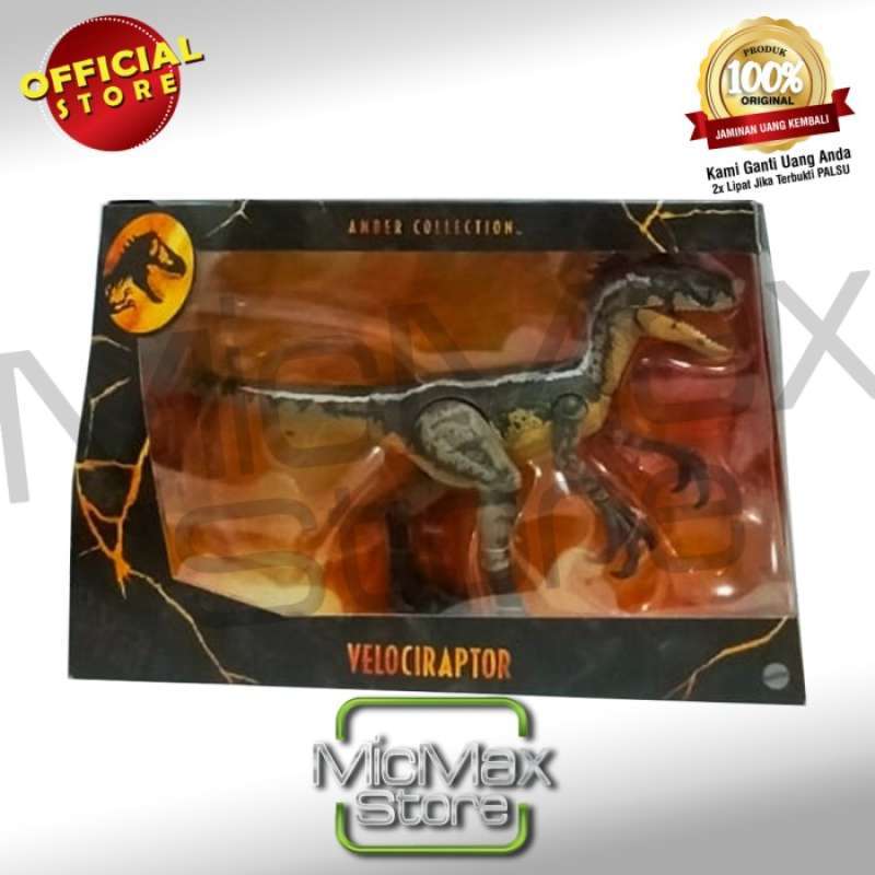 Promo Jurassic World Amber Collection Velociraptor Figur Dinosaurus ...