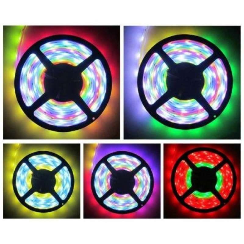 Jual Lampu Led Strip Rgb /led 5050 Ip 65 Mata Besar Remote Control Di ...