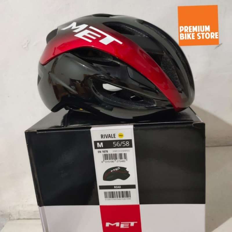 Promo Helm Sepeda Helm Sepeda Helmet Original Met Rivale Mips 2021 Road