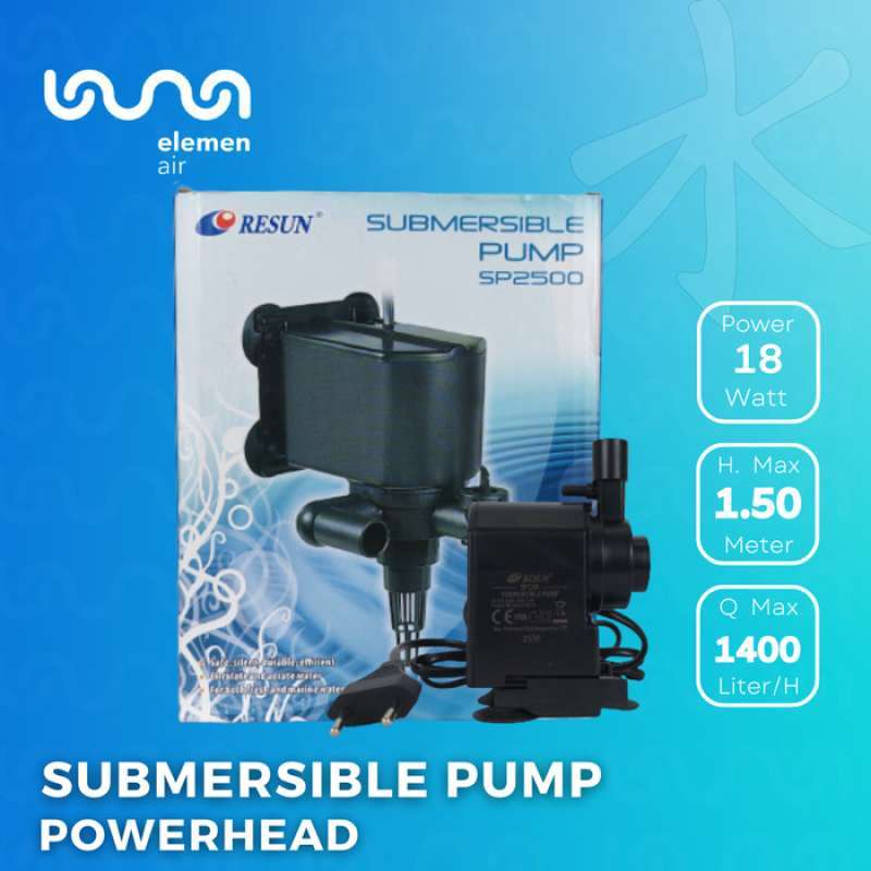 Promo RESUN SP 2500 POMPA AIR CELUP SUBMERSIBLE POWER HEAD FILTER ...