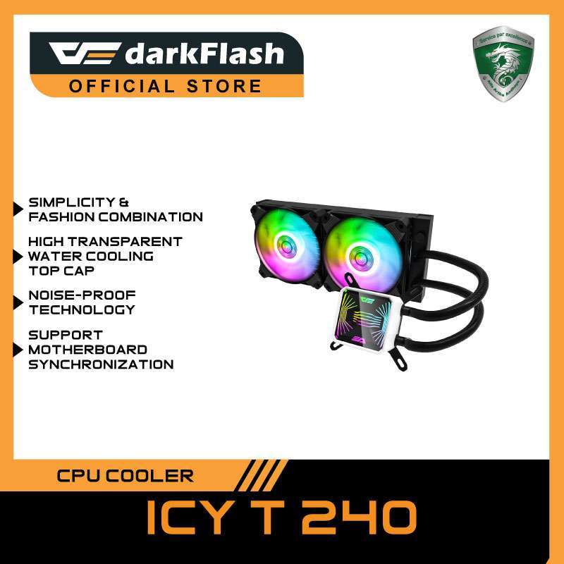 Jual darkFlash ICY T240 Liquid CPU Cooler [AIO 240 RGB] di Seller darkFlash Official Store ...