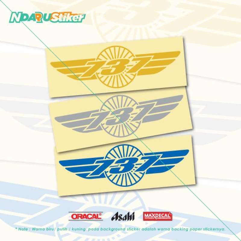 Jual Sticker Boeing 737 Turbin Wing | Boeing 737 | Sticker Aviation Di ...