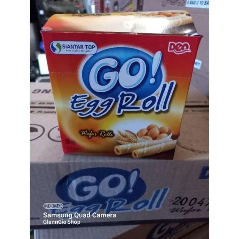 Jual Wafer Rolls Go Egg Roll box isi 24 pcs di Seller GlennGioShop ...