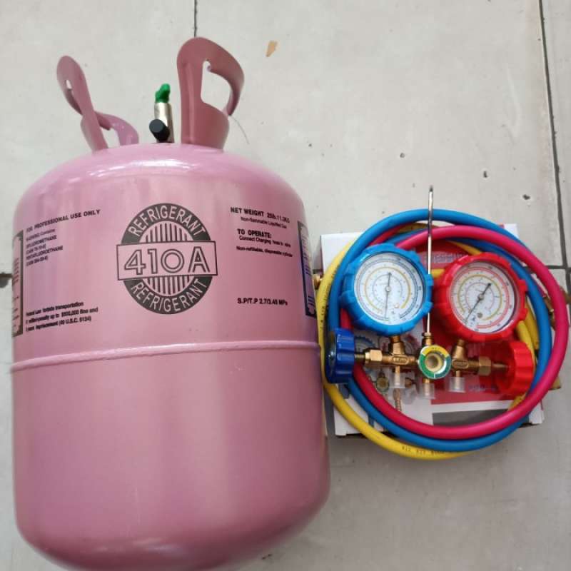 Jual Paket 2 Kilo Freon R410a + Double Manifold Multi Di Seller Grock ...