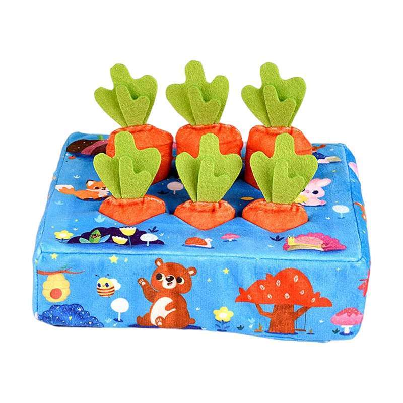 Jual Garden Carrot Plush Toy Encourage Foraging Skills for Dogs Cats ...