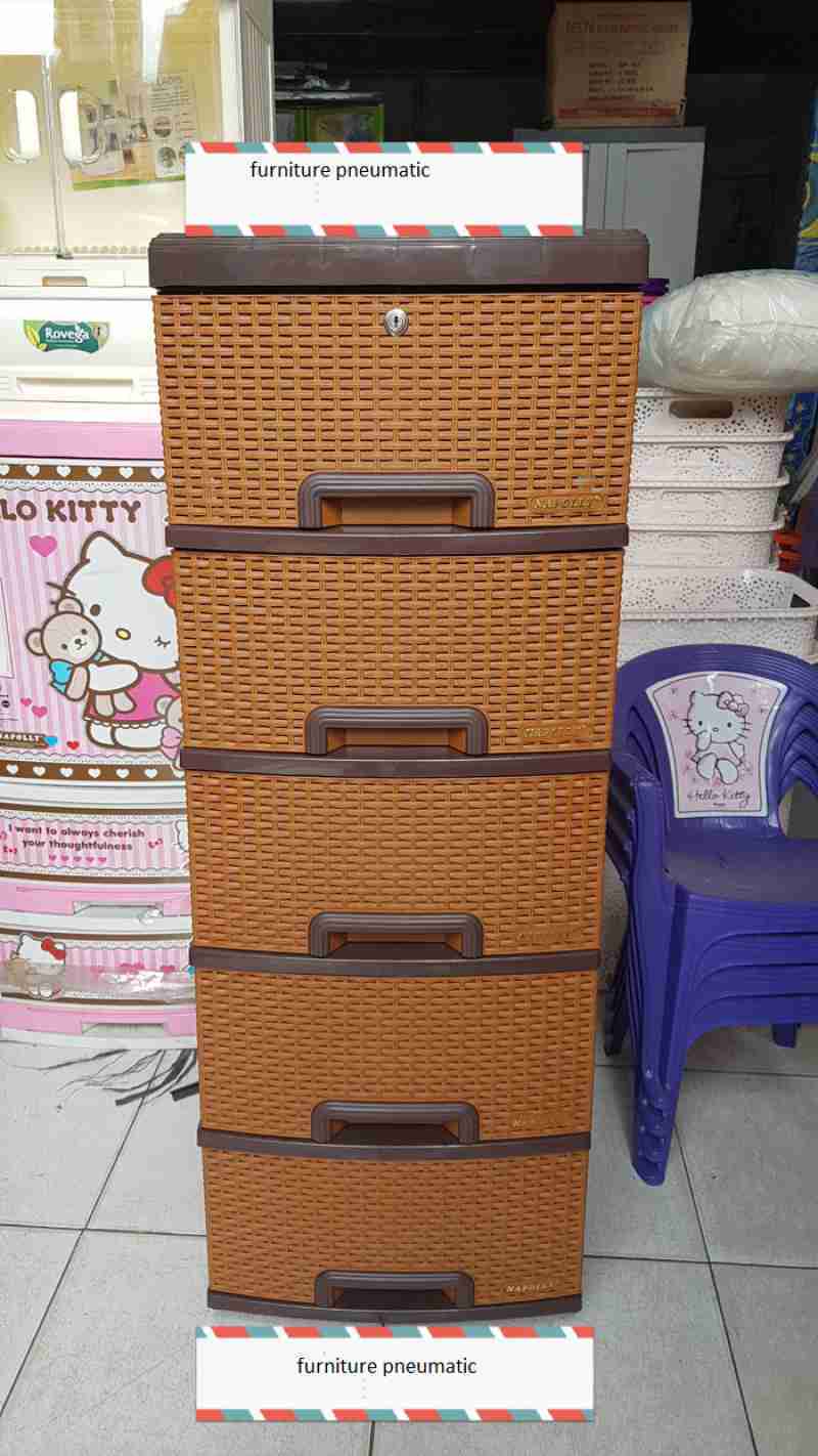 Promo container laci napoly motif rotan 5 susun Diskon 7% di Seller ...