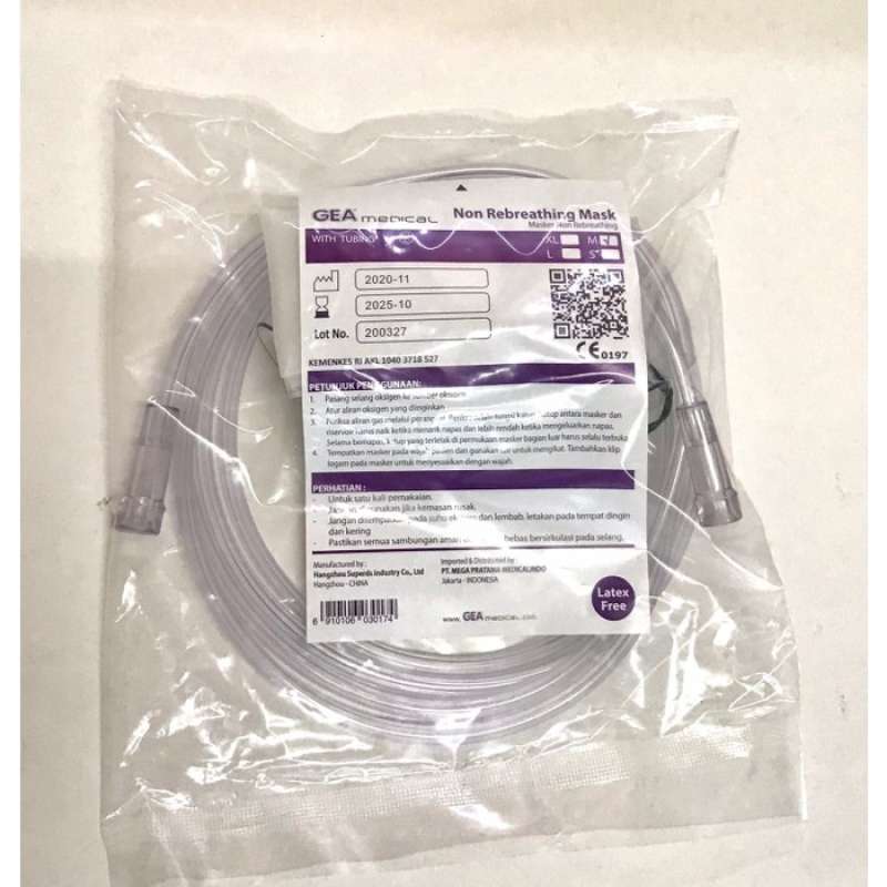 Promo Masker Oksigen dengan Kantung Non Rebreathing Mask Anak Dewasa ...