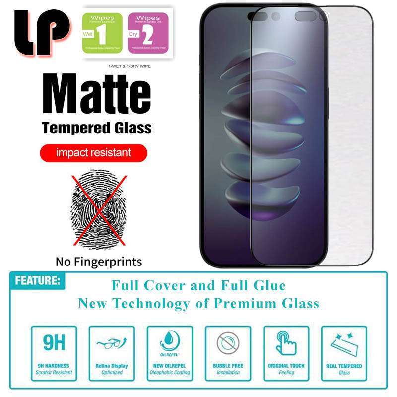 Jual LP Full Matte Tempered Glass iPhone 14 Pro - Anti Gores Cover di ...