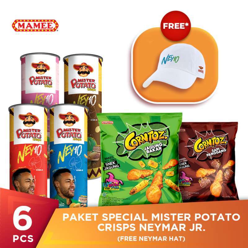 Jual Paket Special Mister Potato Crisps Neymar (free Topi Ney10) Di ...