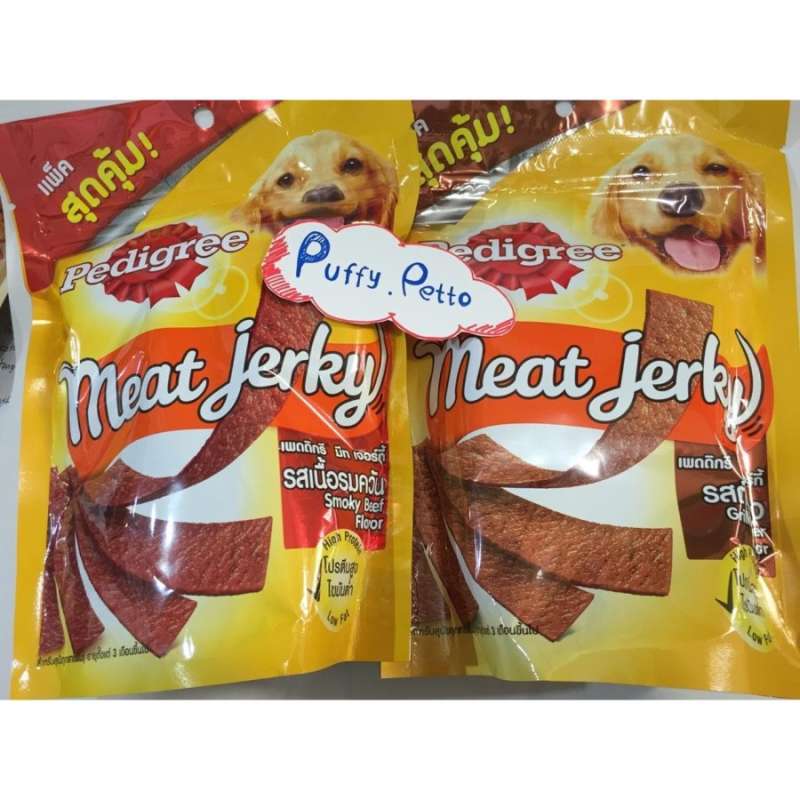Jual Puffy Petto pedigree meat jerky 300gr-snack cemilan anjing ...