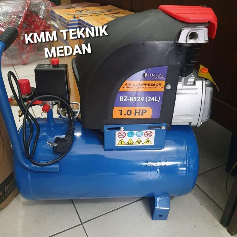 Jual Benz Mesin Kompresor Angin 24l Air Compressor 1 Hp Bz8524 24 Liter ...