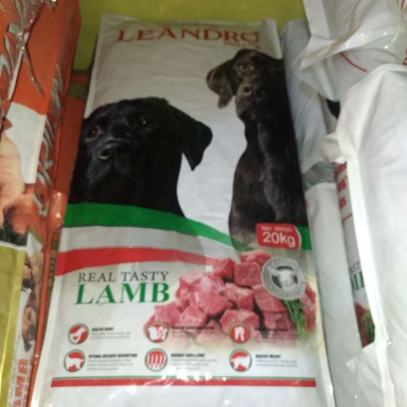 Promo Leandro Dog Food Lamb 20kg Khusus Ekspedisi Diskon 29% Di Seller ...