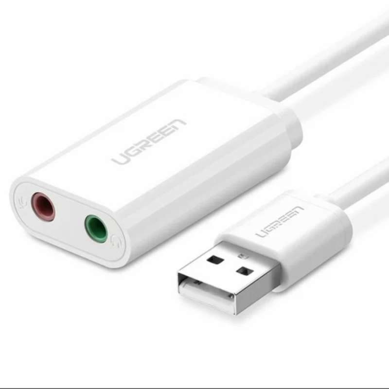 Promo Ugreen Adapter 2 RCA USB Sound Card Audio Interface to Microphone ...