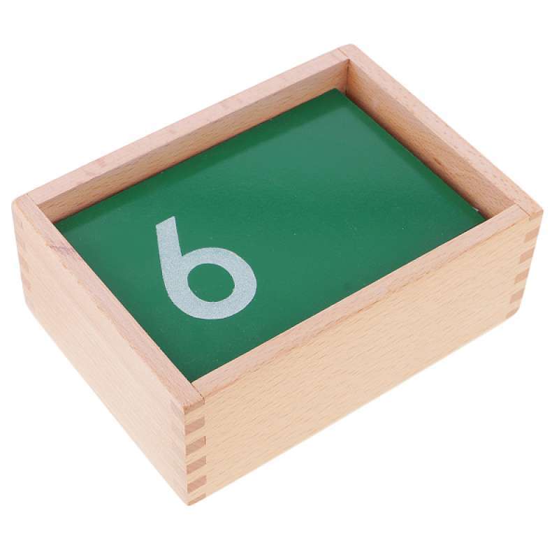 Promo Children Montessori Number Learning Counting Toy 0-9 Sandpaper ...