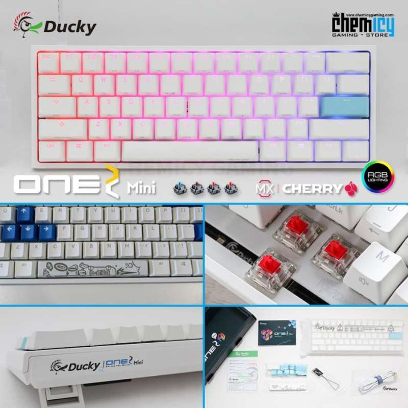 Jual Ducky One 2 Mini RGB LED 60% Mechanical Gaming Keyboard - Pure ...