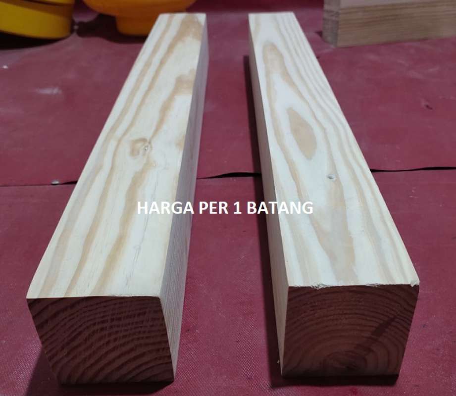 Jual BALOK KAYU, BALOK JATI BELANDA 70X8X8XCM SUDAH DIAMPLAS HALUS di ...