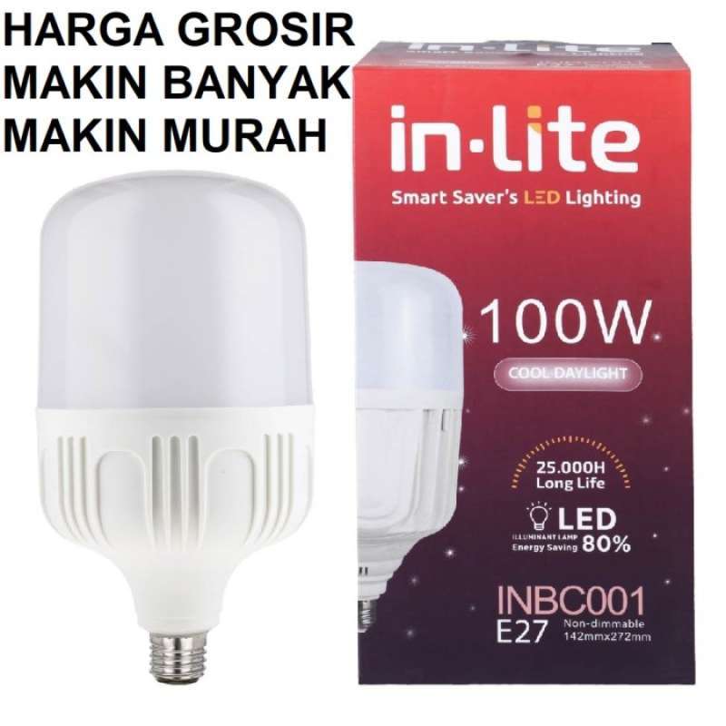 Promo LED Lampu Bohlam Kapsul 100 Watt INBC001 Merek Inlite Lampu LED ... Promo LED Lampu Bohlam Kapsul 100 Watt INBC001 Merek Inlite Lampu LED ...