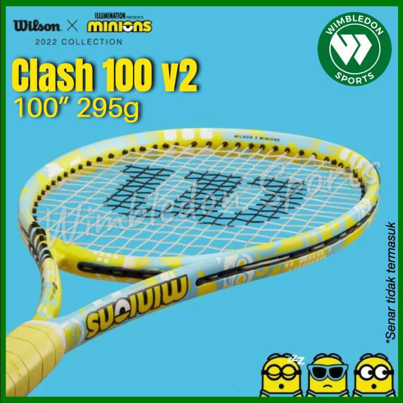 Jual MINIONS x WILSON Raket Tenis Wilson CLASH 100 v2 / Raket Wilson ...