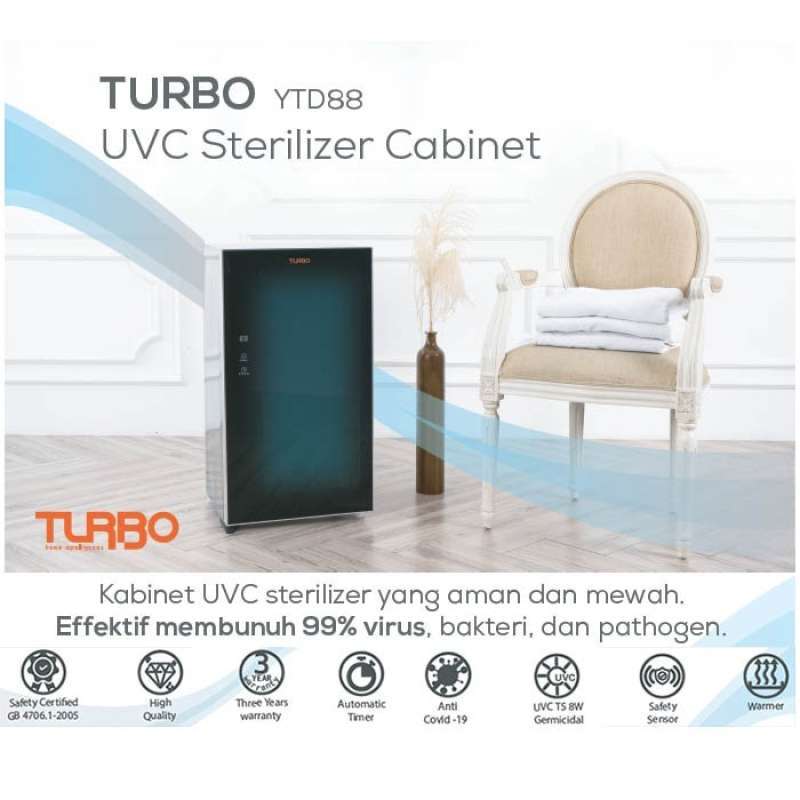 Promo TURBO Sterilizer UVC Cabinet YTD88 (Smart UVC Box) Diskon 29% di ...