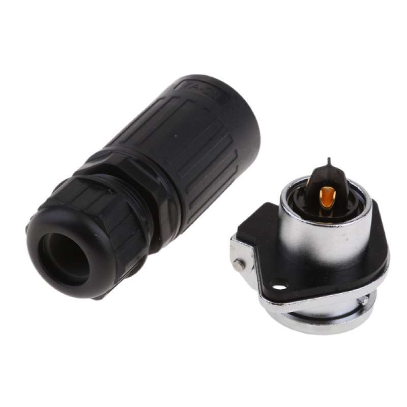 Jual Led Power Waterproof Ip67 3 Pin Industrial Circular Connector Plug ...