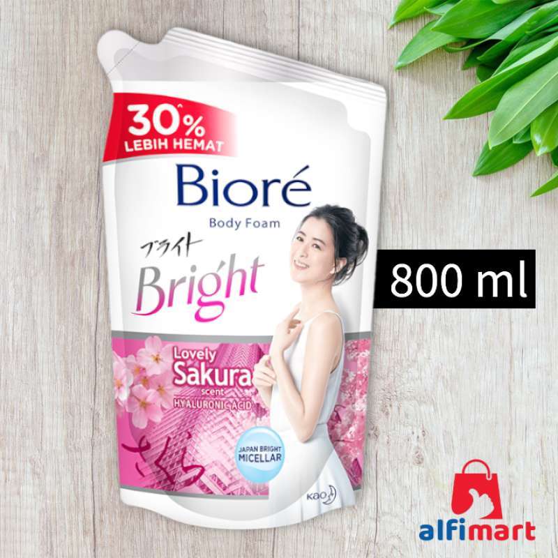 Promo Biore Body Foam Lovely Sakura 800ml 800 ml / Sabun Mandi Cair Biore Bodywash Lovely Sakura ...
