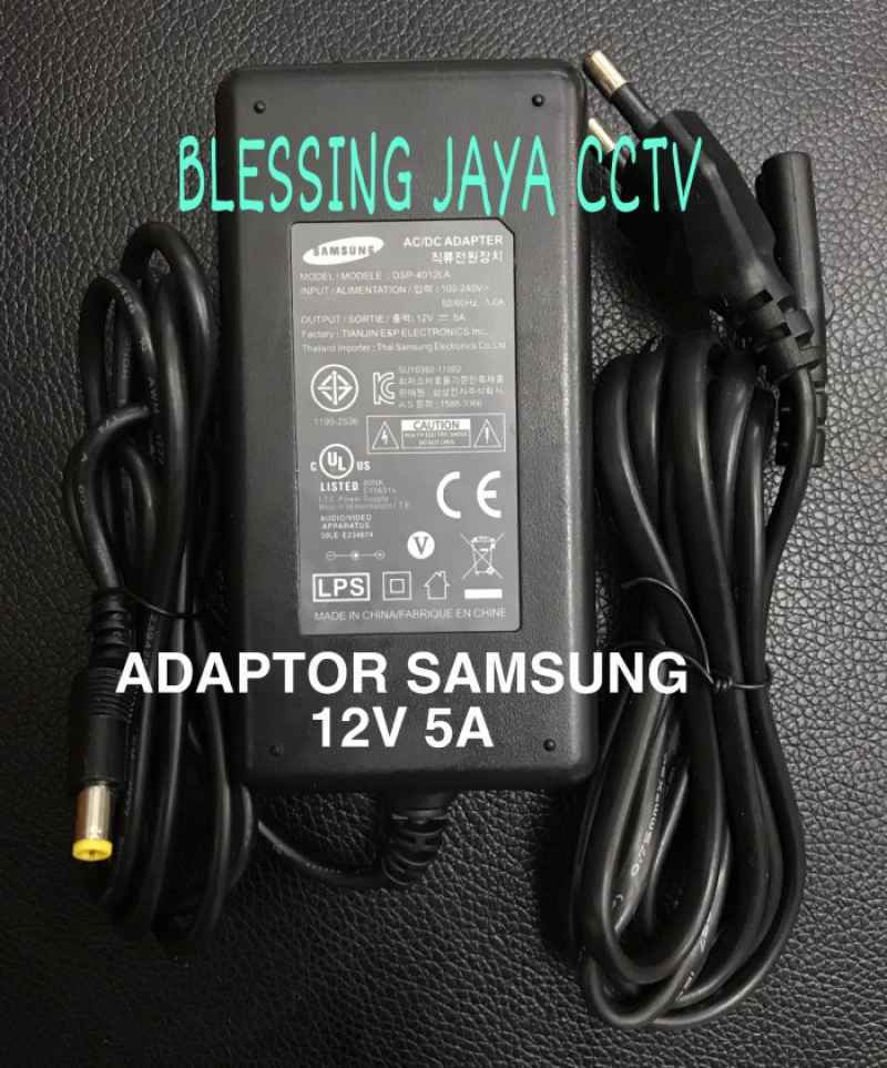 Promo Adaptor Samsung Murni 12V 5A L Ac Dc 12 Volt 5A Cctv Dll Diskon ...