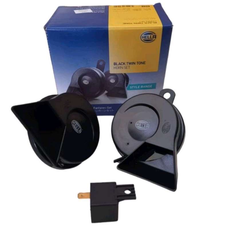Jual klakson keong hella black twin tone 12v + relay original di Seller ...