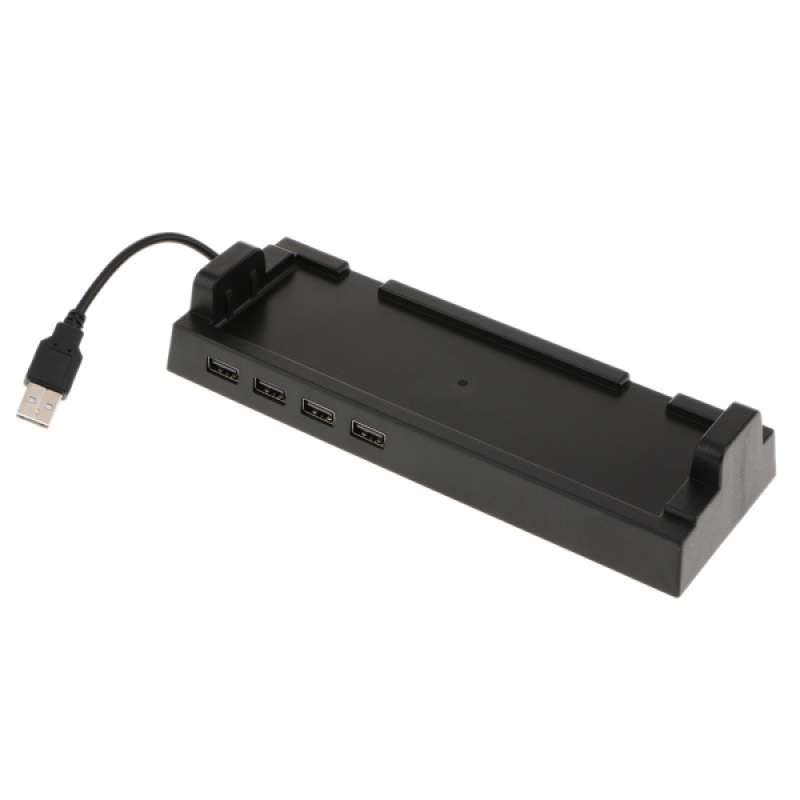 Promo USB 2.0 Hub Dock Vertical Stand 4-Port Desktop USB Hub Charging ...