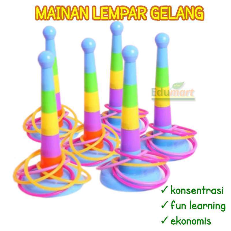 Promo Mainan Lempar Gelang Ring Throw Latihan Menara Tower Fokus ...