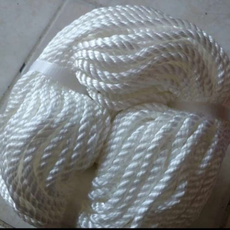 Promo Tali Tambang Putih Tali Tambang Nylon Tali Nilon Tali Nylon 8mm ...