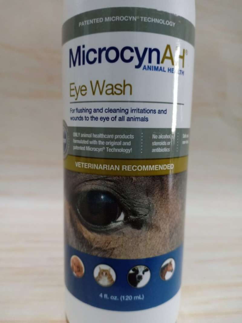 Jual Obat Tetes Mata Hewan Iritasi Infeksi Microcynah Eye Wash 120Ml di ...