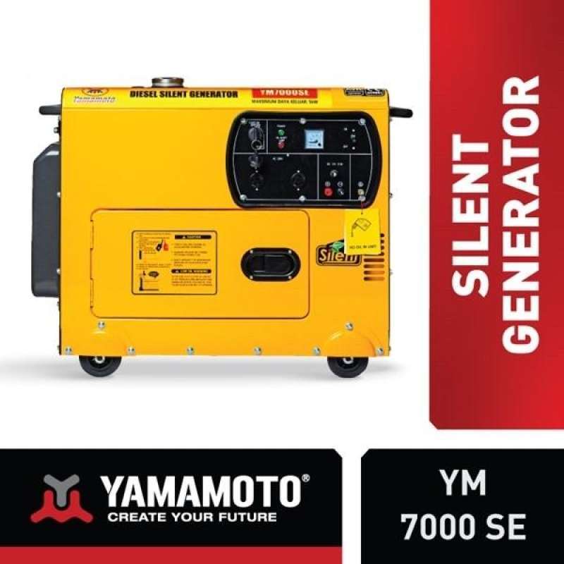 Jual Genset Silent 5000Watt YAMAMOTO Diesel YM 7000 SE Generator Silent 5kw di Seller PRIMA ...