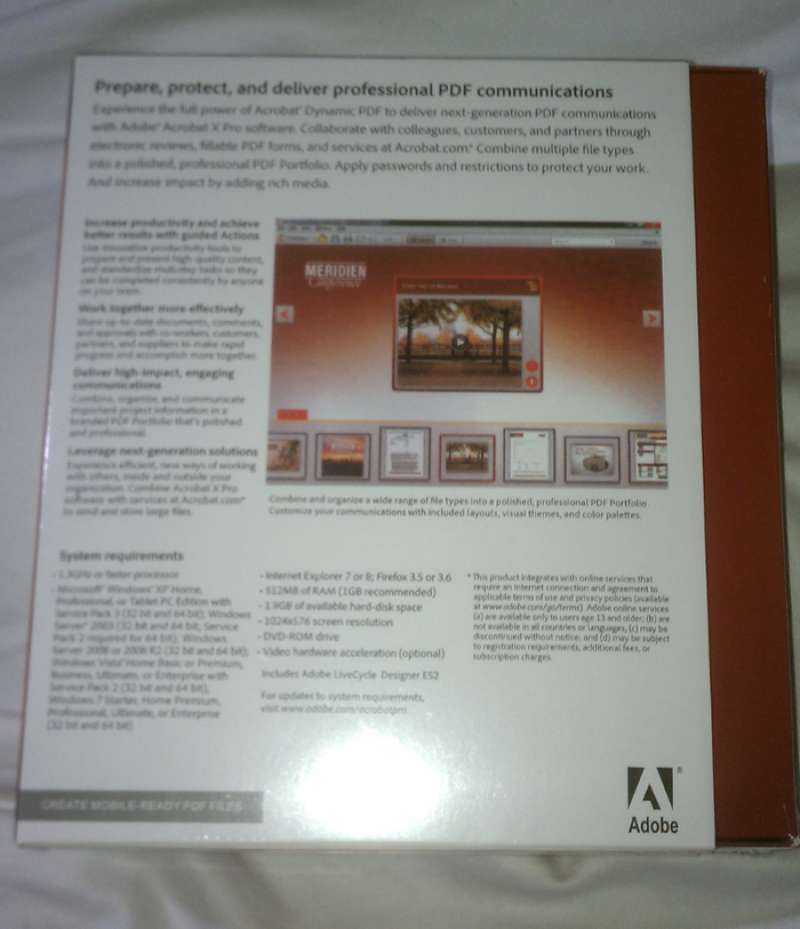 Jual Adobe Acrobat X Professional Retail Pro Full Version Windows ...