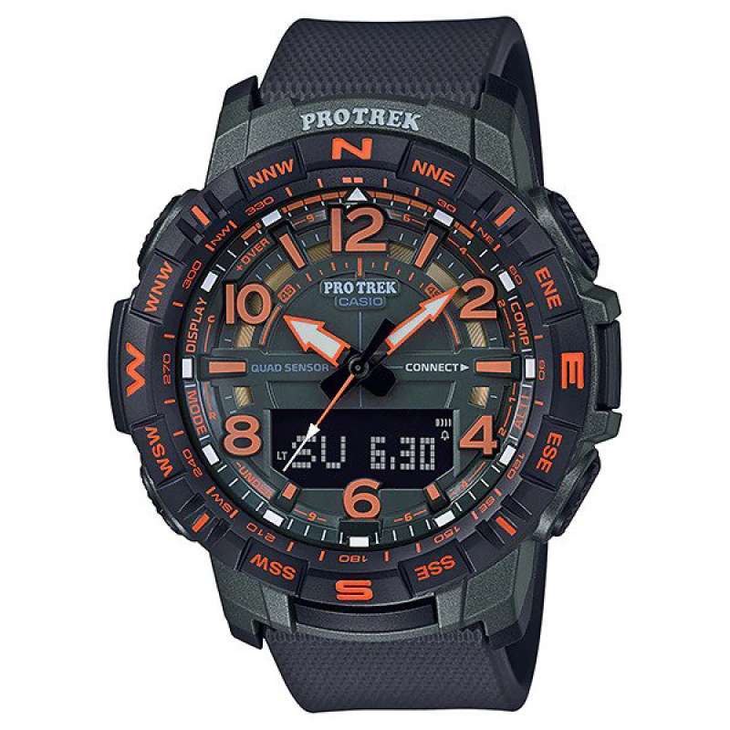 Promo CASIO PROTREK PRTB-50FE Quad Sensor Bluetooth Mobile Link Jam ...