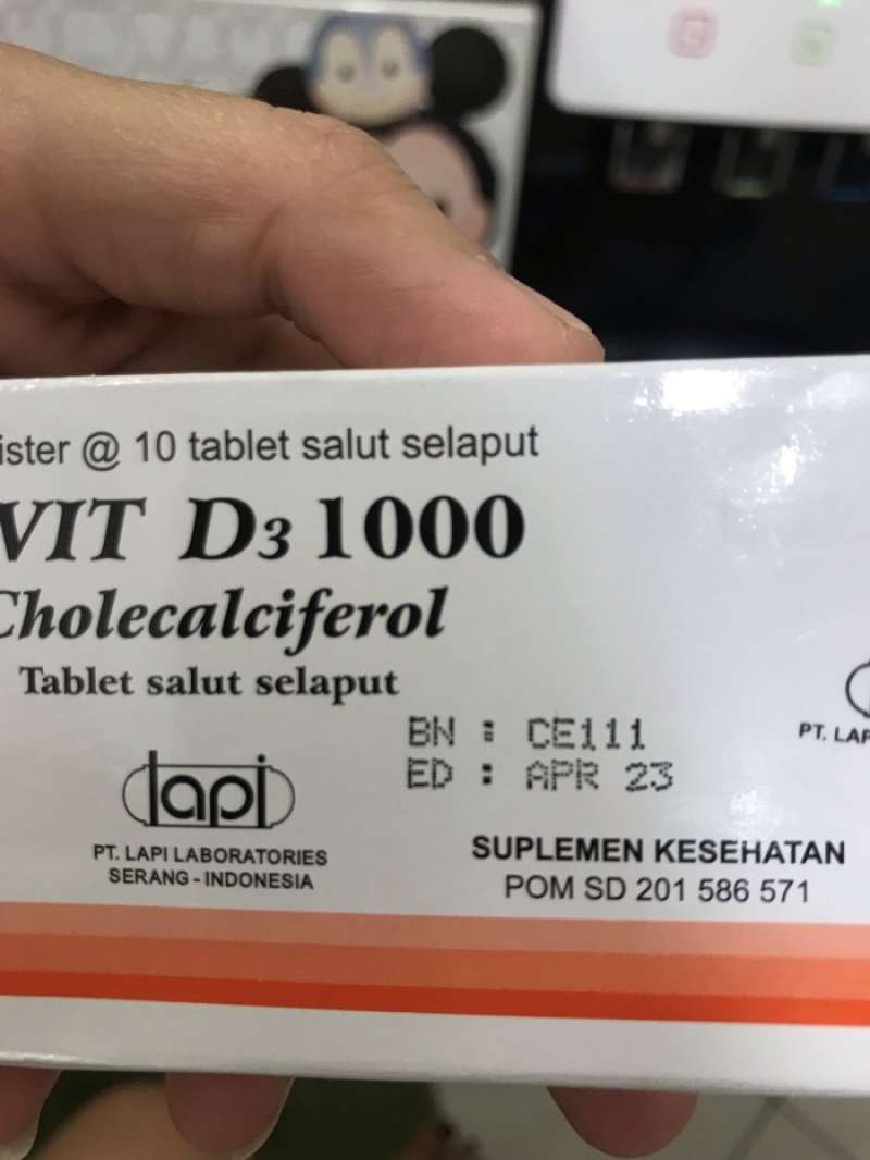 Jual L-vit D3 1000 (3x10 Tab) Harga Per Box / Vitamin Di Seller Afifah ...